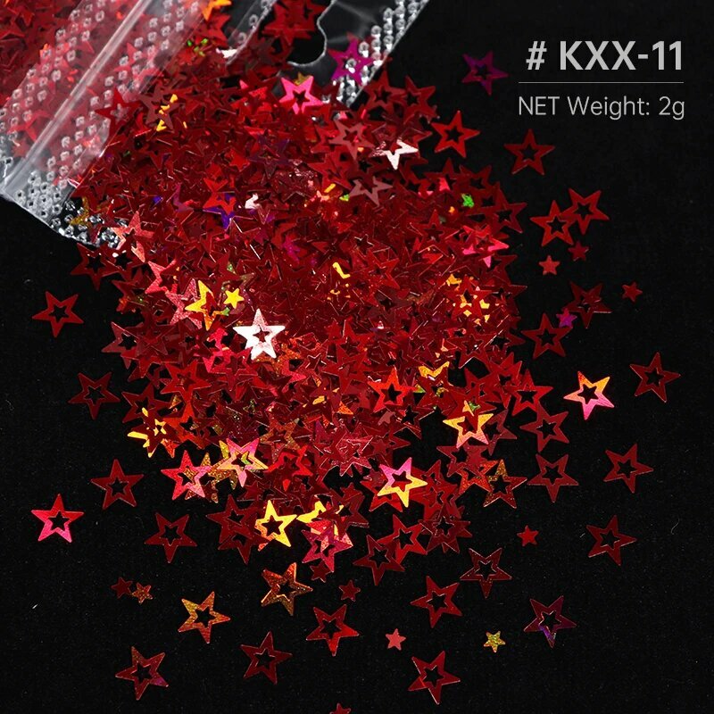 Блестки для эпоксидной смолы, звёздочки KXX-11, 2г