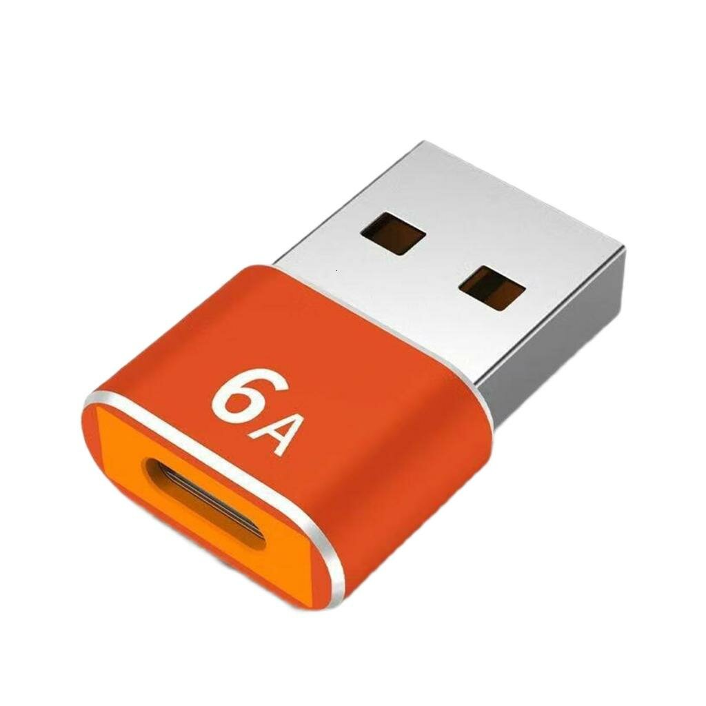 USB-C в USB-OTG адаптер, Оранжевый - Женский тип C