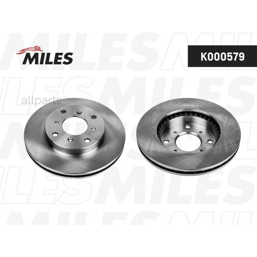 MILES K000579 Диск тормозной HONDA ACCORD 98-02/PRELUDE 92-00 передний вент. D=260мм.