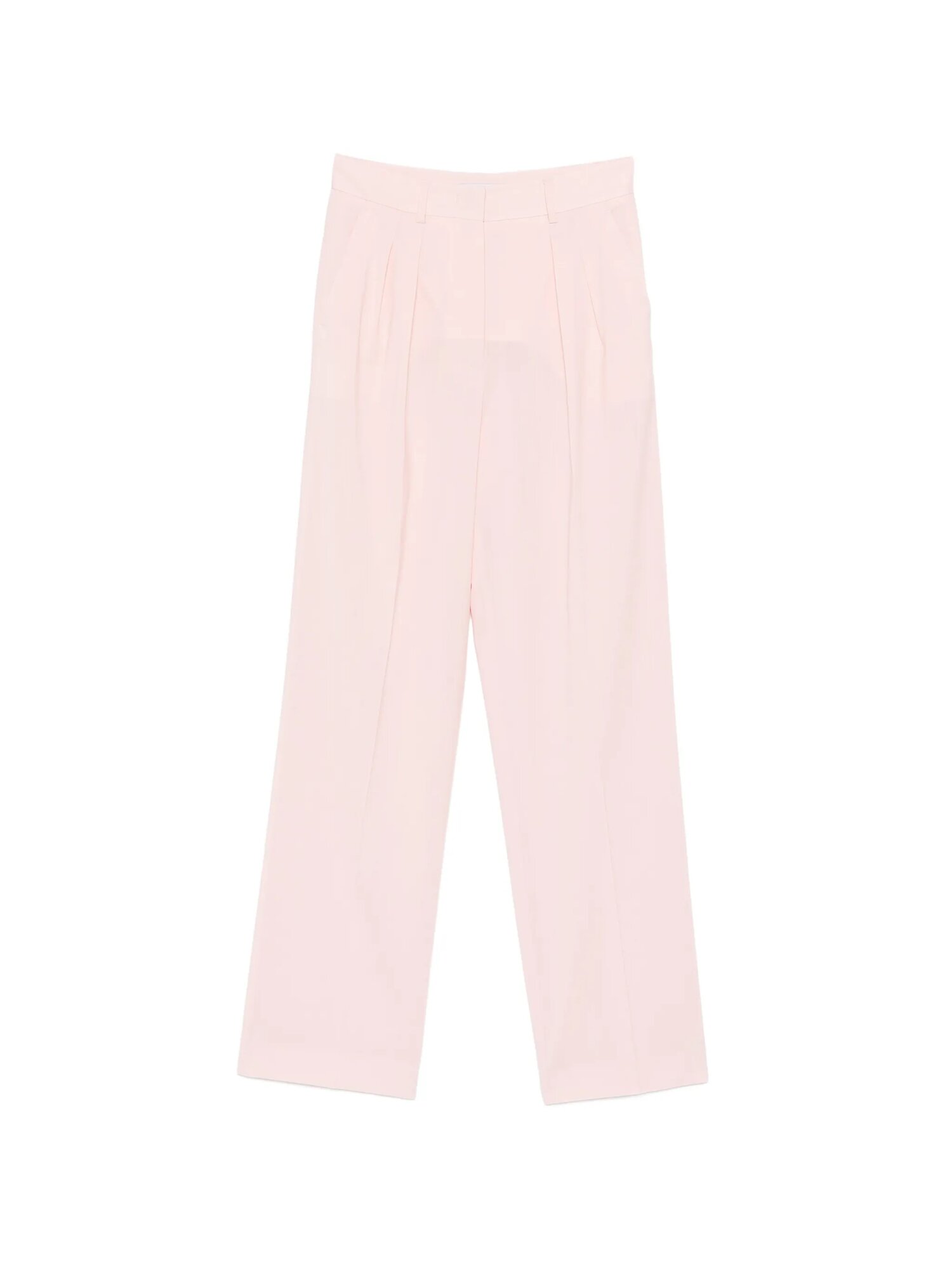 Брюки Pleated straight-leg trousers