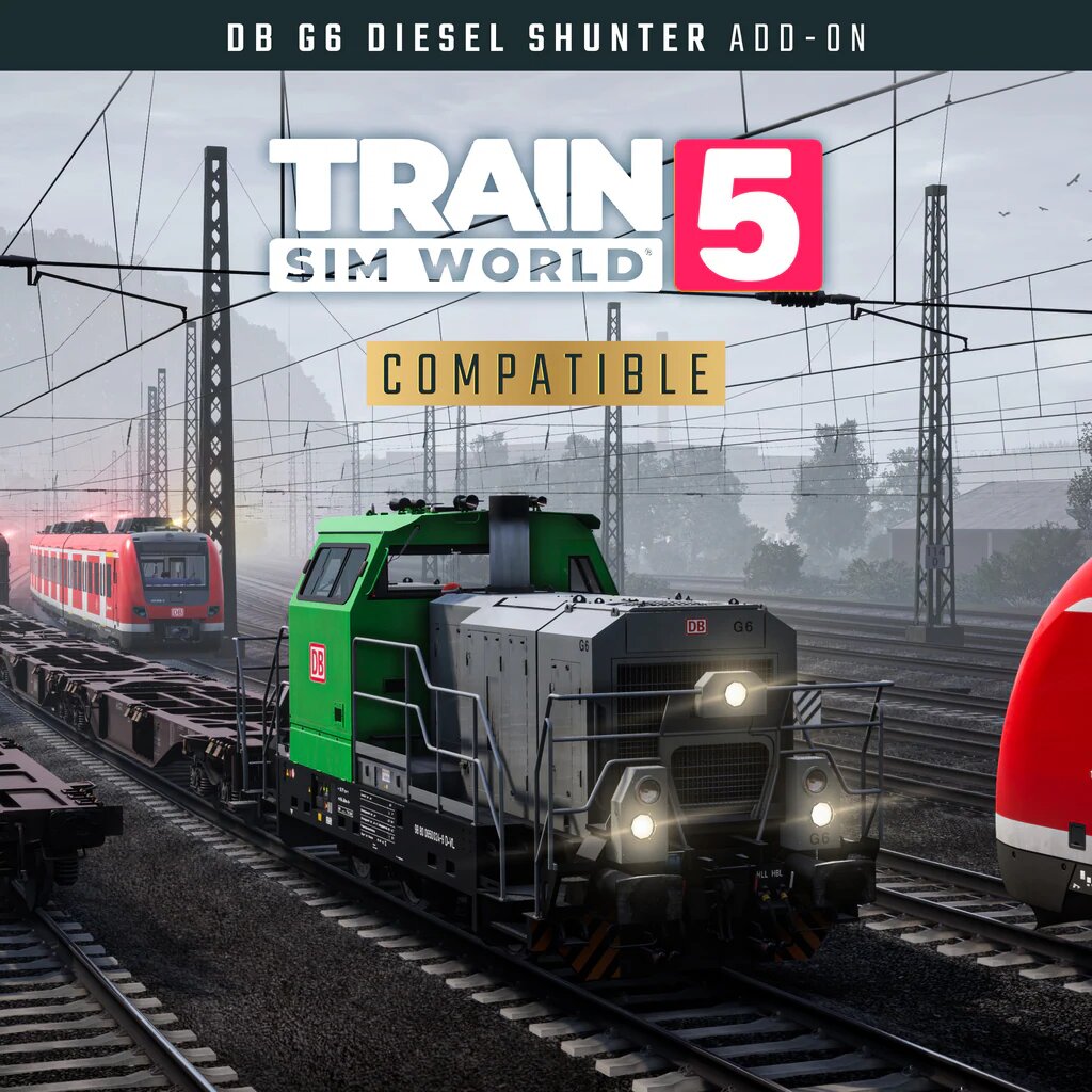Дополнение Train Sim World 5: DB G6 Diesel Shunter, цифровое издание PlayStation 4 и PlayStation 5, регион Индия / код пополнения баланса