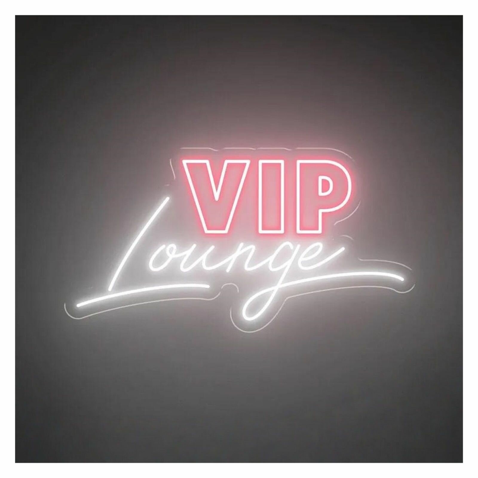 Неоновая Вывеска "VIP Lounge" 45см