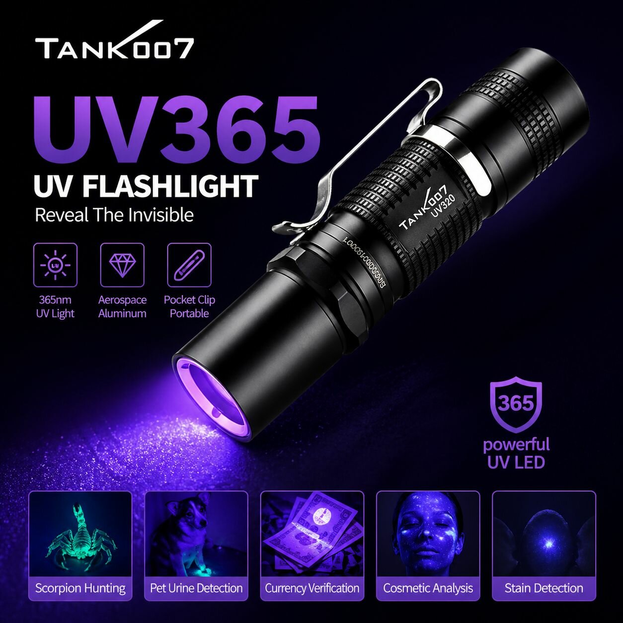 TANK007 Фонарь-прожектор
