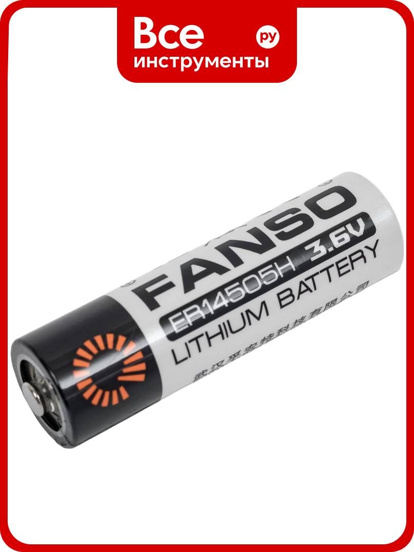 Батарея FANSO тионил‑хлоридная (Li‑SOCl2) ER14505H/S, тип AA, литий‑тионилхлорид, стойкость к экстремальным температурам