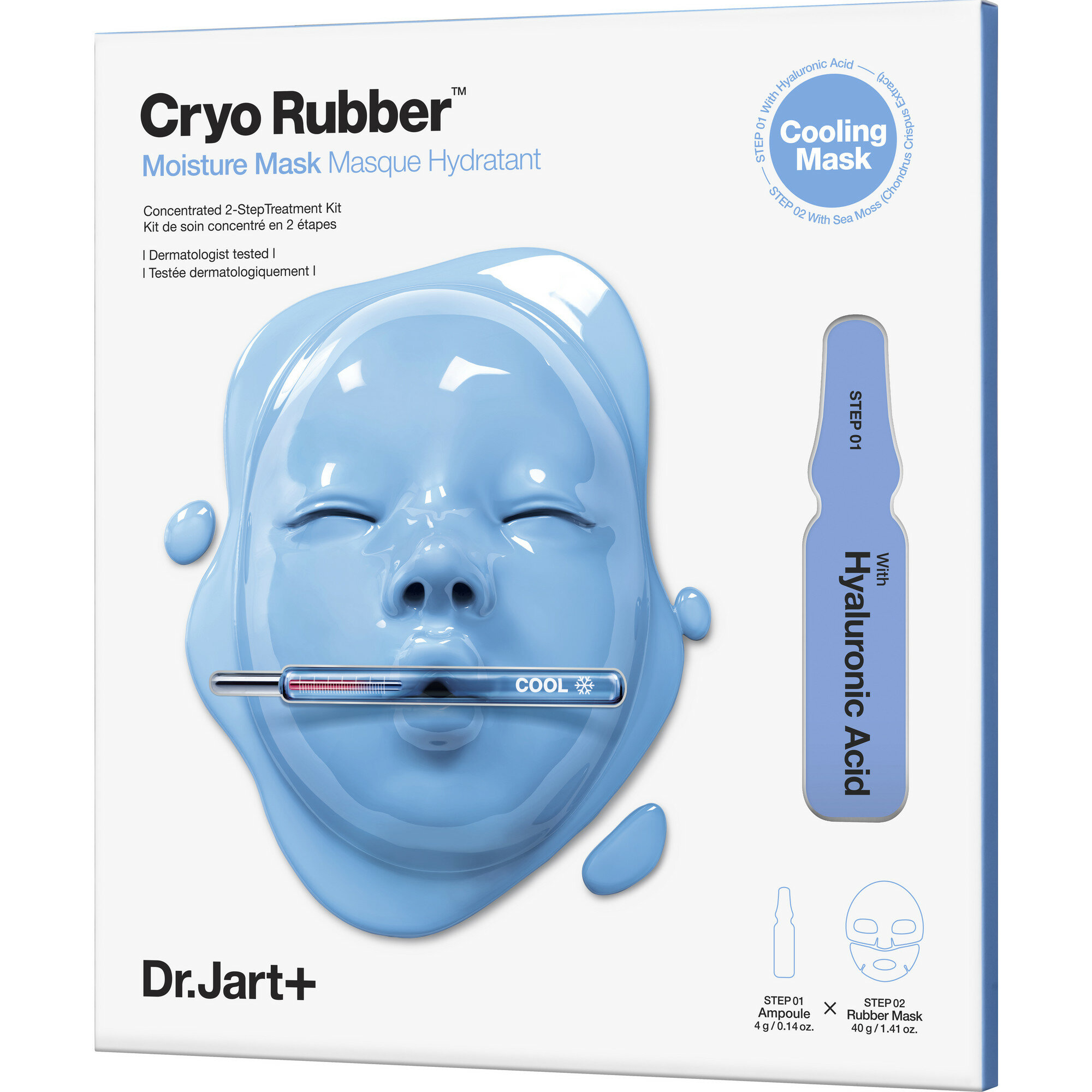 DR JART+ Cryo Rubber Moisture Mask Увлажняющая альгинатная криомаска с гиалуроновой кислотой