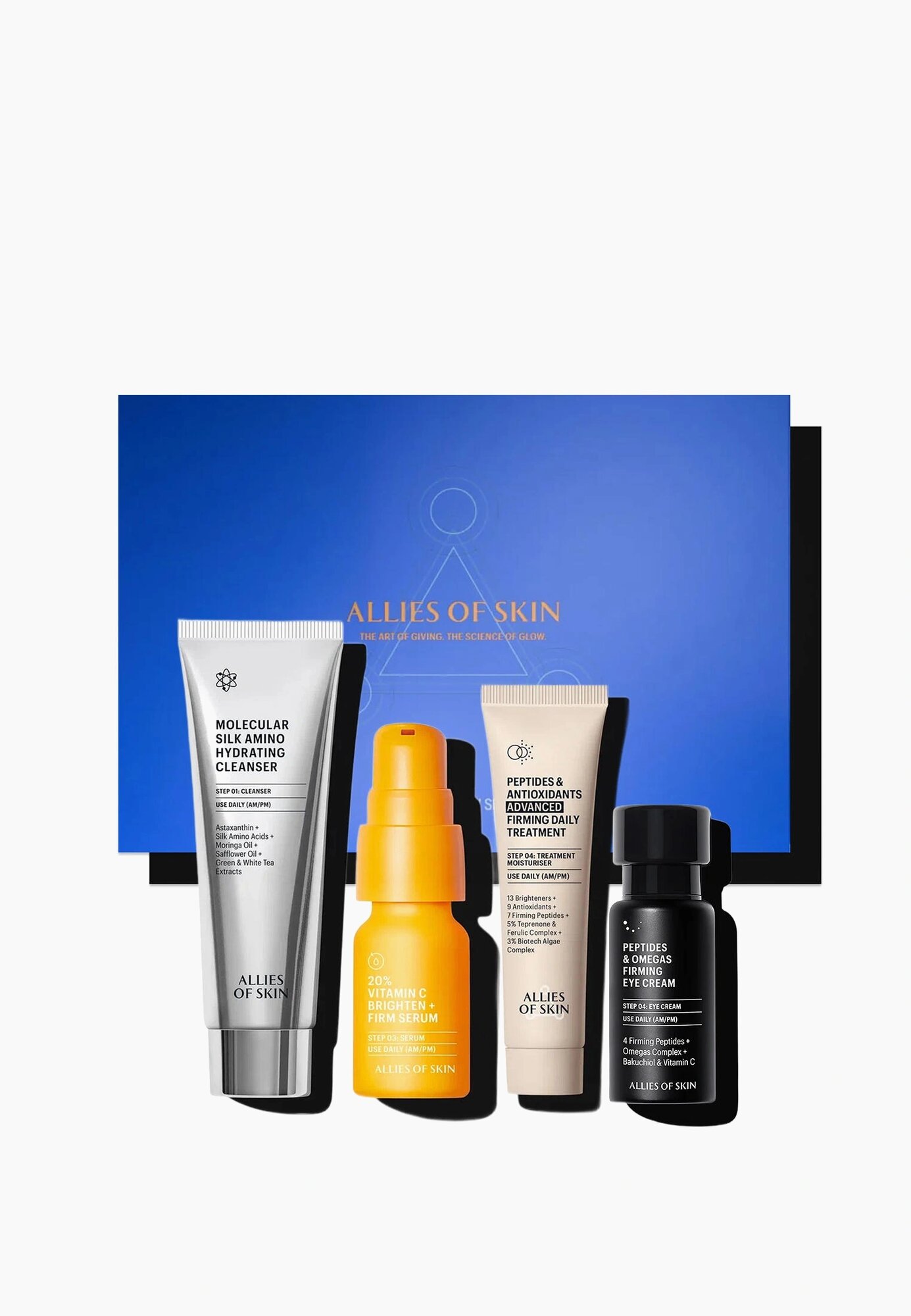 Allies of Skin Набор для ухода за лицом 25 мл + 8 мл + 12 мл + 15 мл