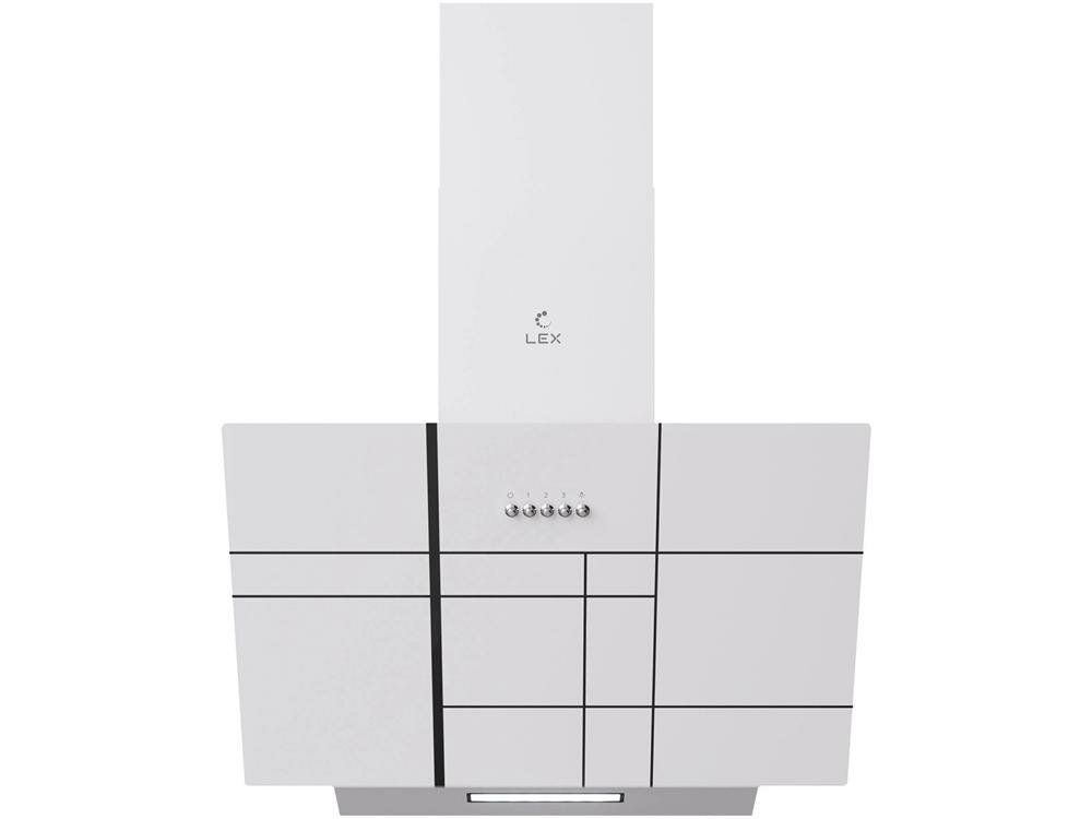 Вытяжка каминная Lex Moza 600 R1 белый управление: кнопочное (1 мотор)