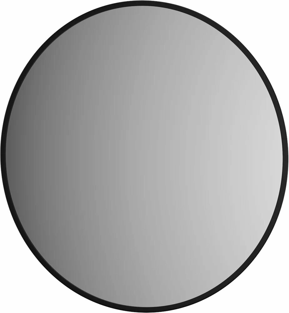 Зеркало круглое Defesto Aura DF 2993 60x60 со светодиодной подсветкой, 60 см, черное, пластиковое, зеркало настенное в ванную, в современном стиле