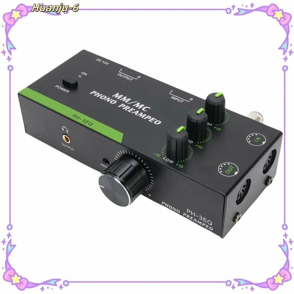 MM MC Phono Preamp, усилитель с минимальным шумом, для идеального звучания в разных акустических условиях Европейский стандарт 100-240 В