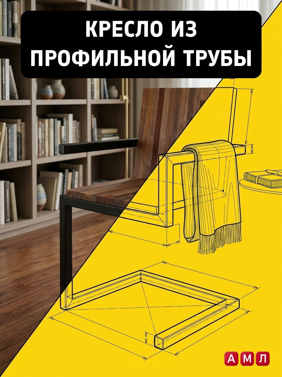 Проект чертеж кресло из профтрубы из металла своими руками - скачать и распечатать чертежи с размерами, пошаговая и поэтапная схема сборки