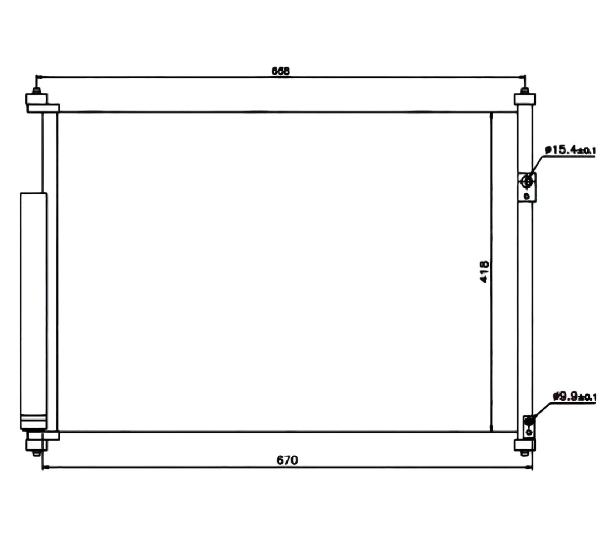 Радиатор кондиционера SAT ST-SZ83-394-0 Suzuki Grand Vitara 05-16