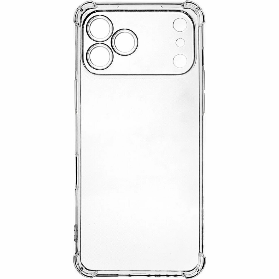 Чехол клип-кейс PERO силик. для Apple iPhone 17 Pro Max прозрачн. усиленный, 2513236