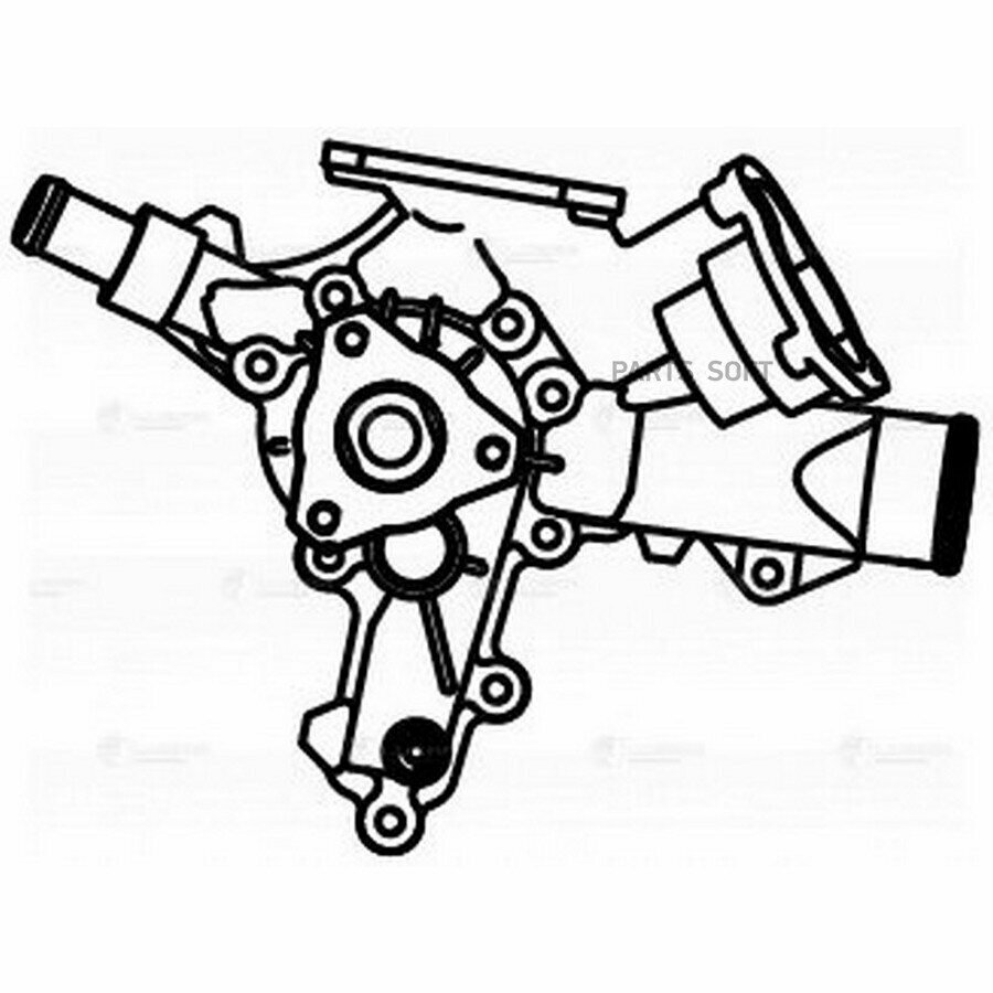 LUZAR LWP2113 Насос водяной для а/м Opel Corsa C (00-) 1.0i/1.2i (LWP 2113)