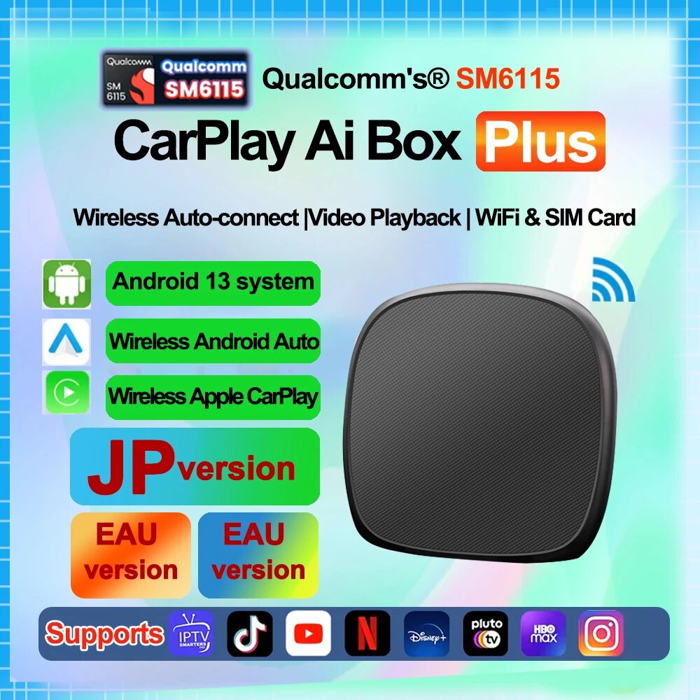 Android ТВ-приставка 8G 128G 4G LTE GPS CarPlay Android Auto