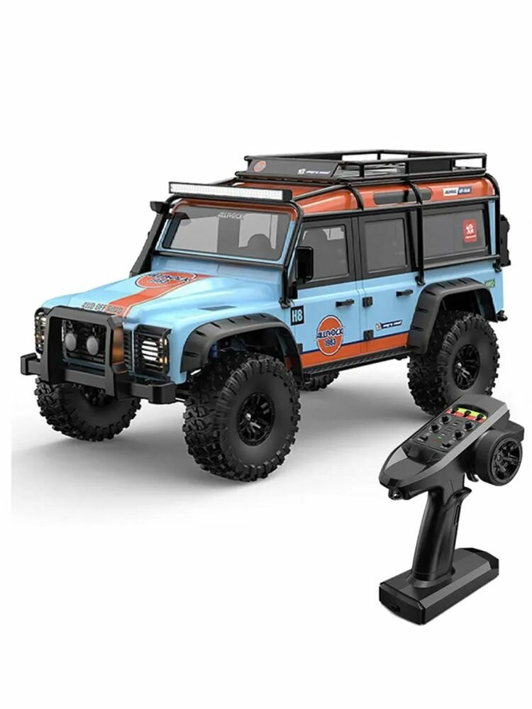 Радиоуправляемый краулер MJX Hyper Go H8H Refreshed Edition (голубой) Brushless 4WD 2.4G LED 1/8 - MJX-H8H-RE(DC)-BLUE