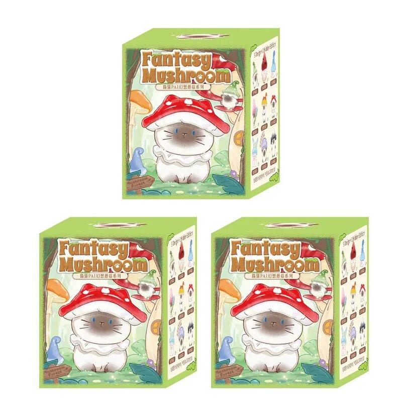 Фигурки Fantasy Mushroom Bandai, цвет: Random, 3шт