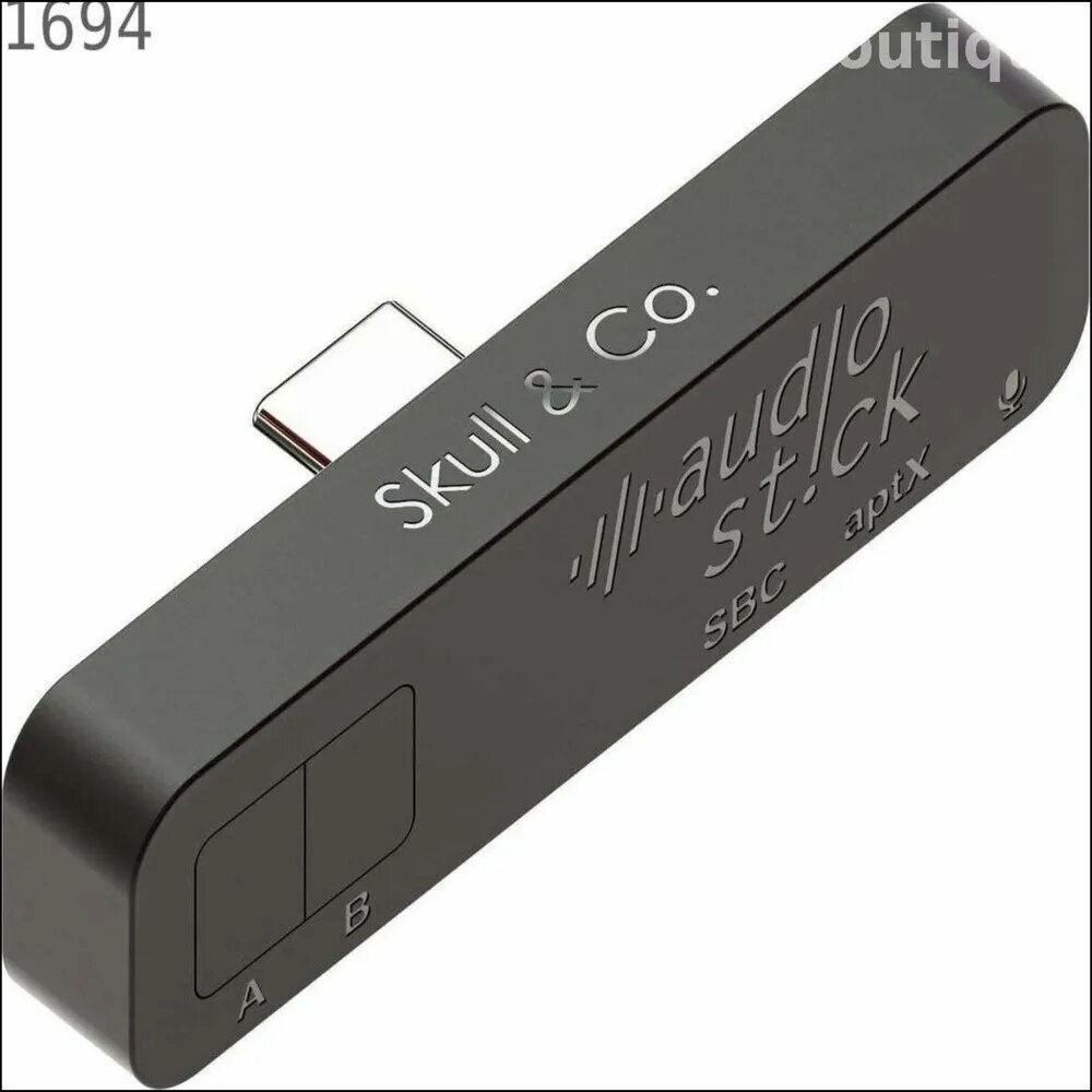 Бестселлер Skull Co AudioStick, беспроводной Bluetooth 5.0 адаптер с минимальной задержкой, обеспечивает аудиопередачу для Nintendo Switch Lite, PS5 PS4 и прочих устройств