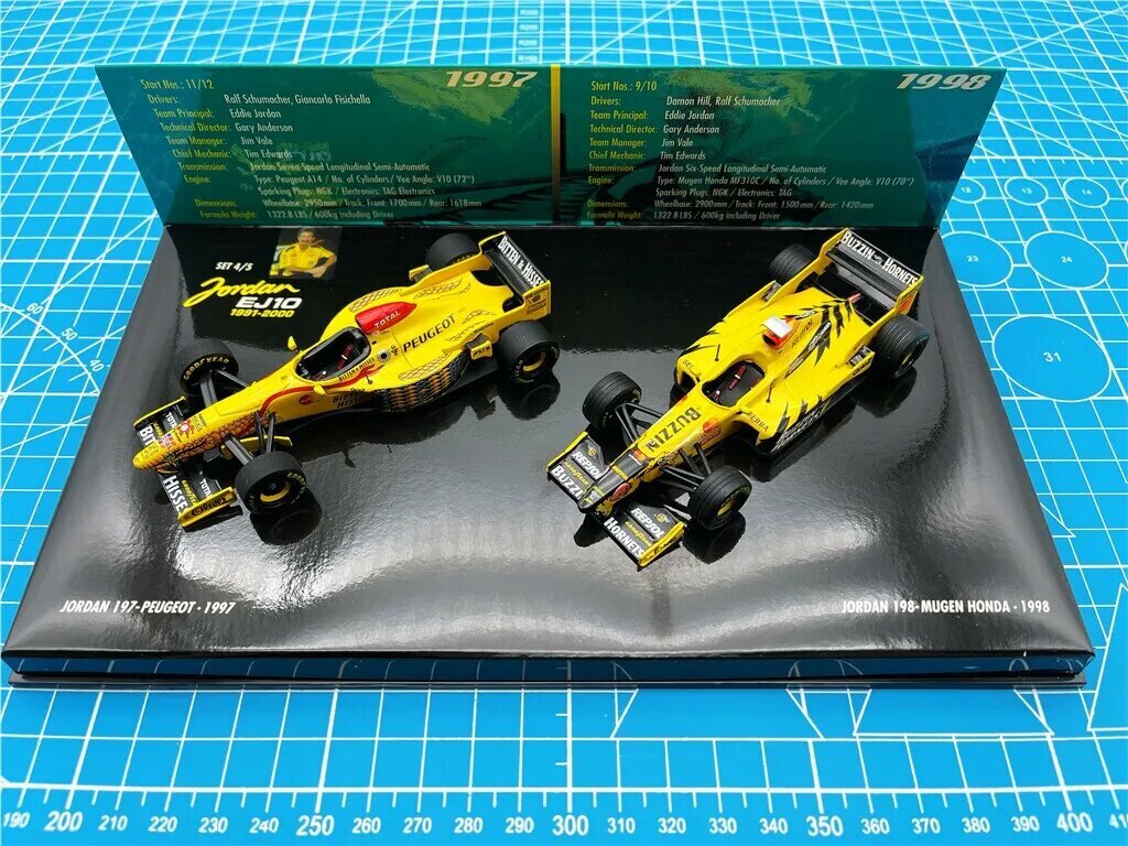 Minichamps 1:43 F1 197 198 EJ12 EJ14 Статическая модель автомобиля