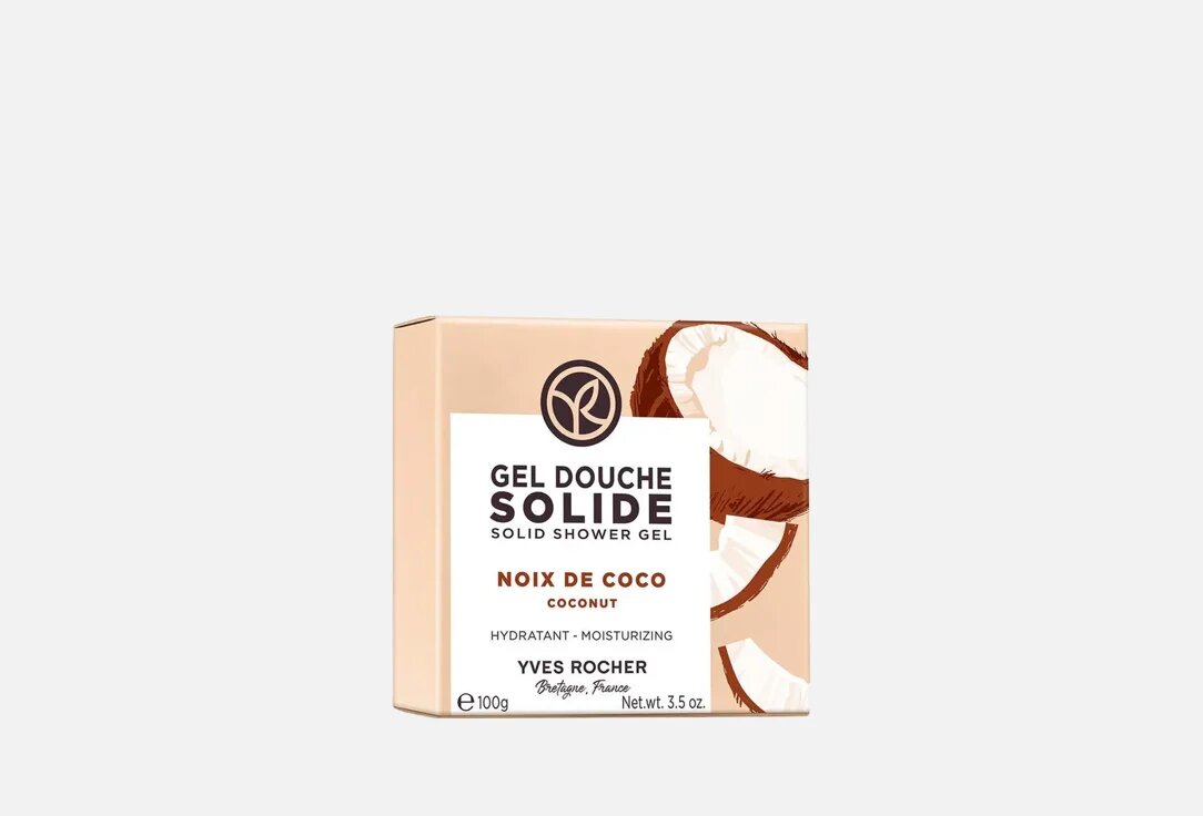 Yves Rocher Coconut Твердый гель для душа 100 г