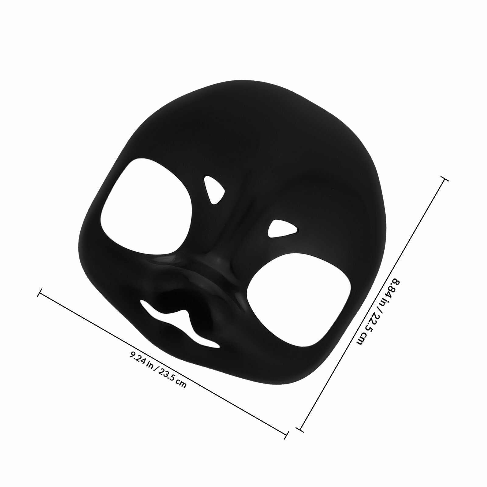 Костюм Для Cosplay Черная Маска Собаки Из Пластика Для Фурри Маскарада И Halloween 23 50X22 50X10 00Cm