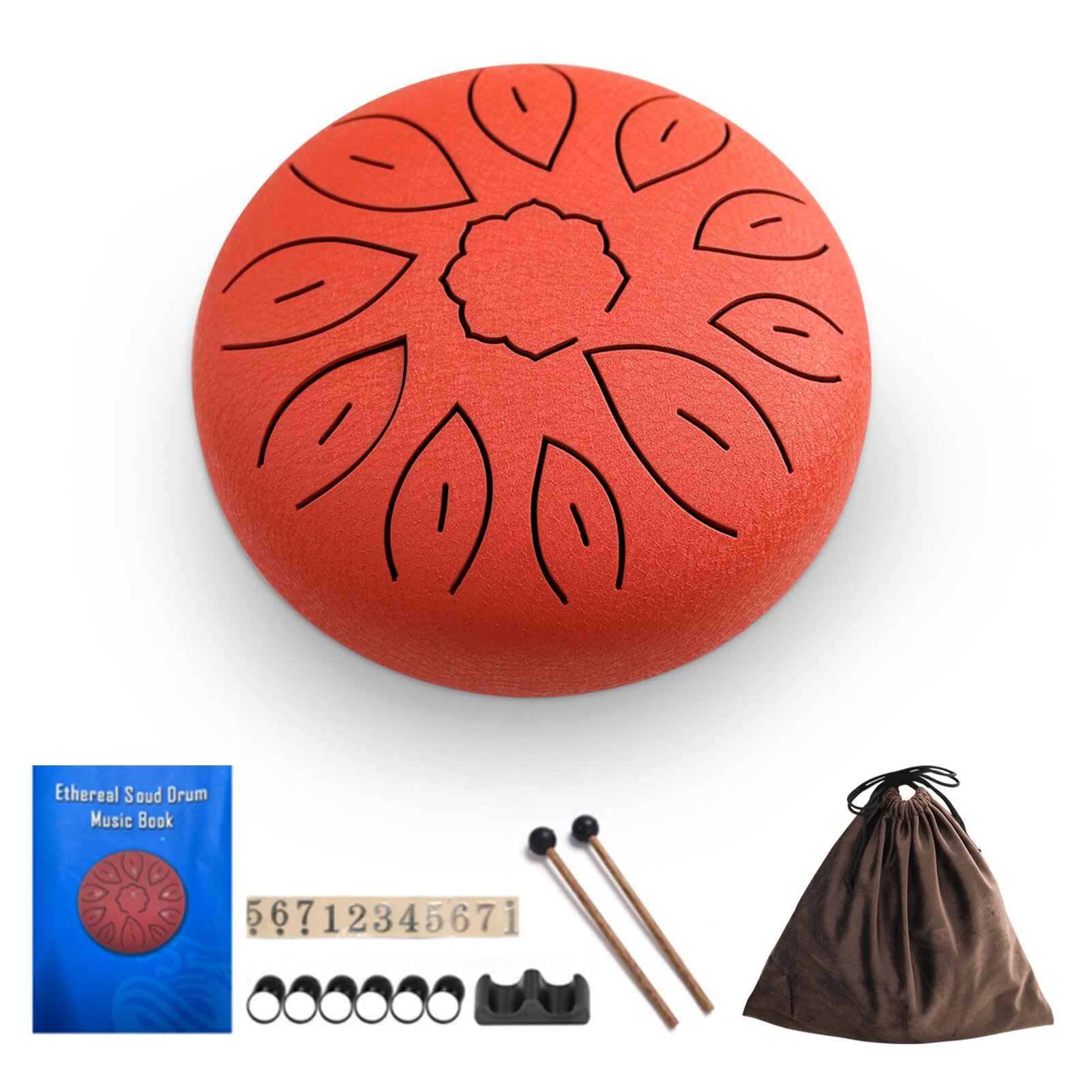 6-дюймовый стальной язычковый барабан 11 нот Handpan Drum C Key с барабанной колотушкой Finger mediators перкуссионные музыкальные инструменты для медитации йоги