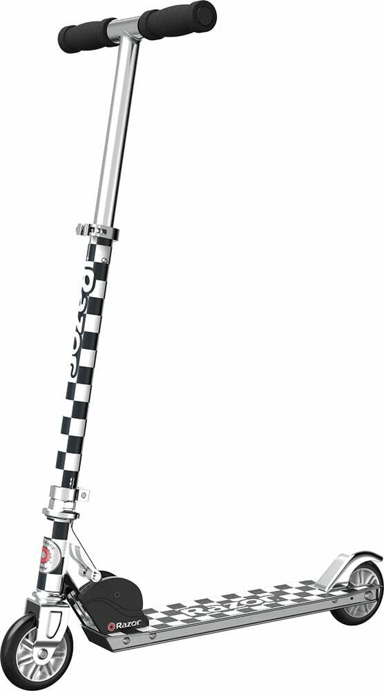 DECATHLON самокат Razor A Checked Out, черный, серый, белый