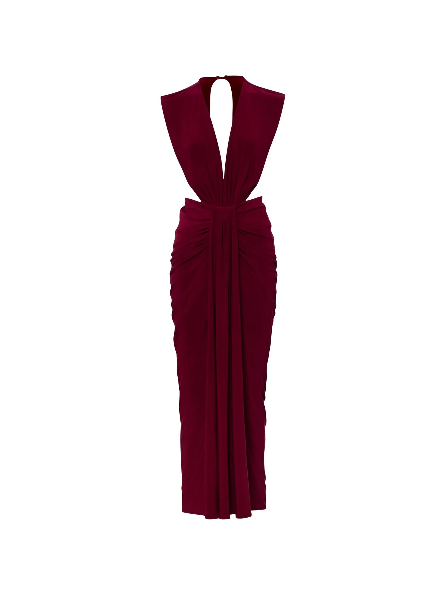Платье Nia V-neck ruched maxi dress