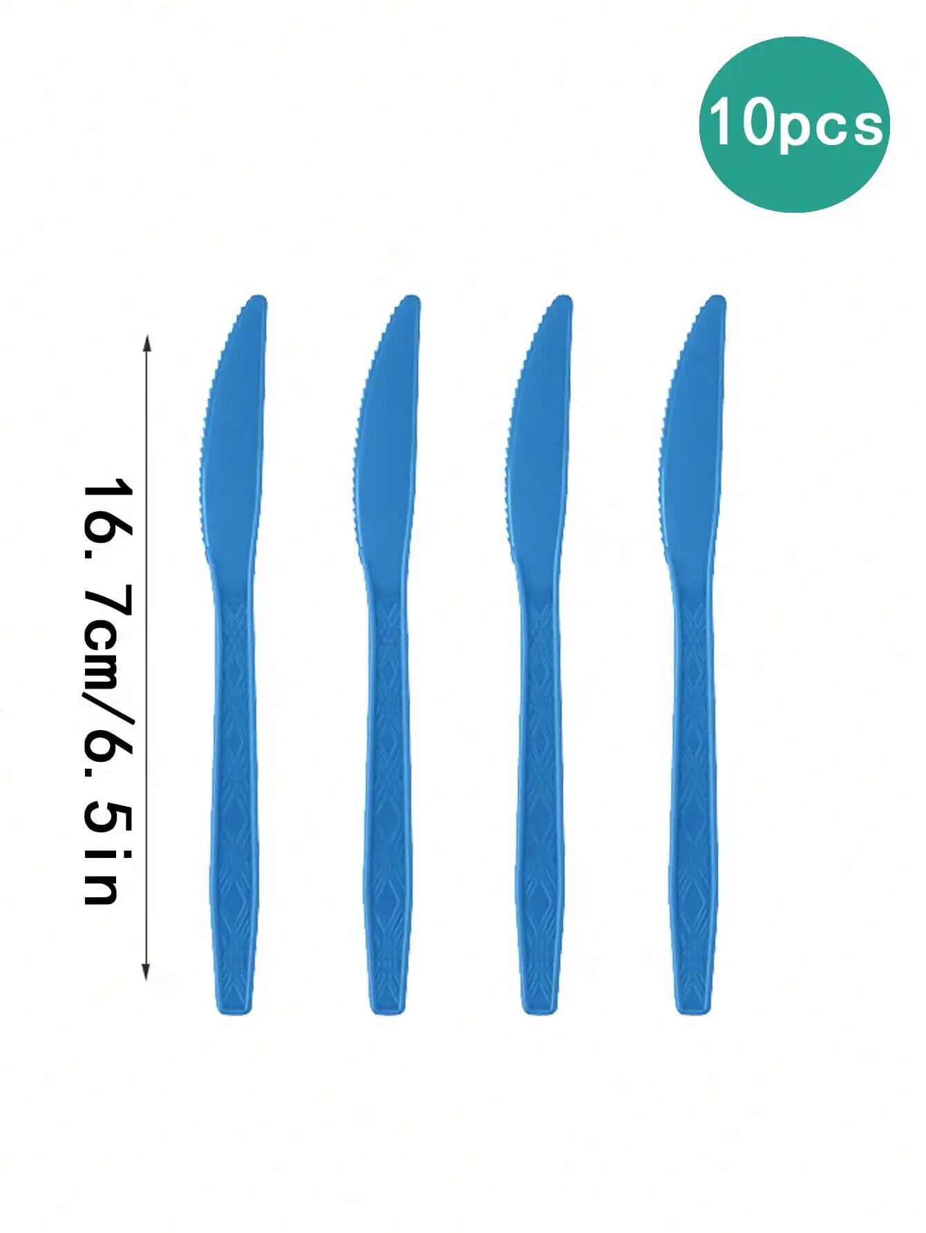 Одноразовый набор посуды из бумаги с лимонами 10pcs Knife