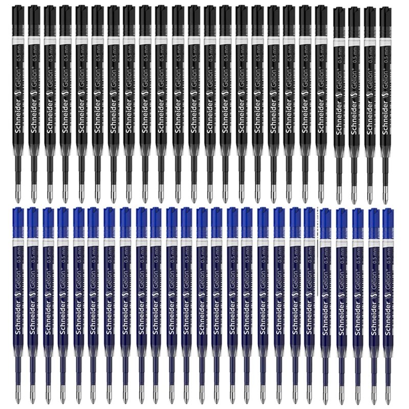 Стержни для ручек Schneider G2 Gelion 0,5 мм Темно-синий, 25 Black 25 Blue