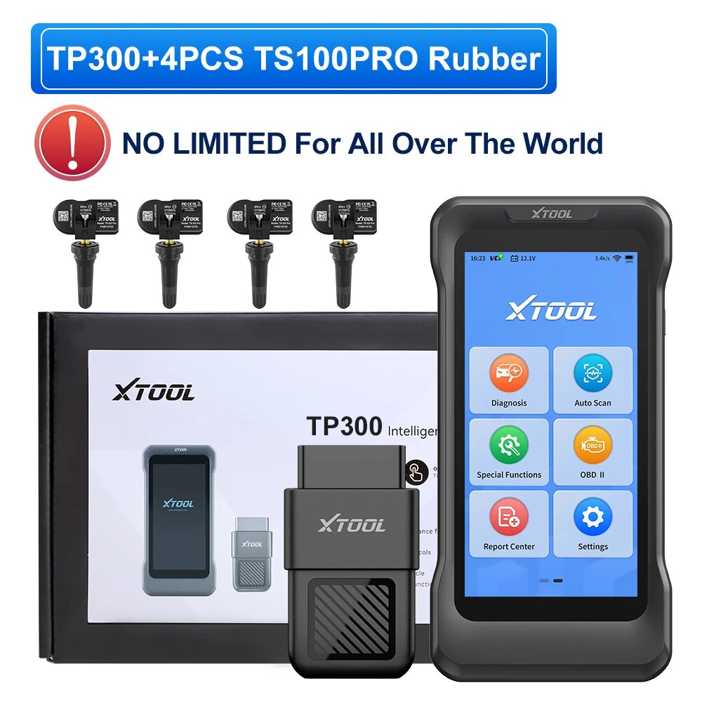 XTOOL TP300 Инструменты для программирования и диагностики TPMS, 5-системный автомобильный сканер, 8 сервисов сброса, бесплатное обновление пожизненно с CANFD DOIP