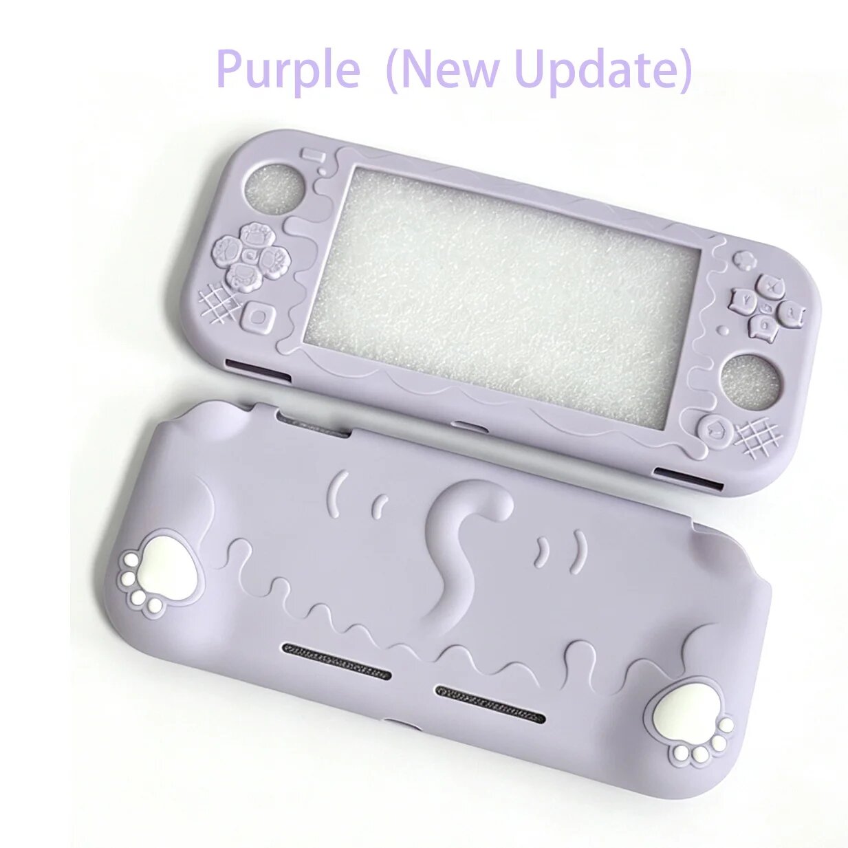NS Lite Мягкий чехол из ТПУ с полной кнопкой, защитный чехол для консоли Nintendo Switch Lite, задняя защита, игровые аксессуары