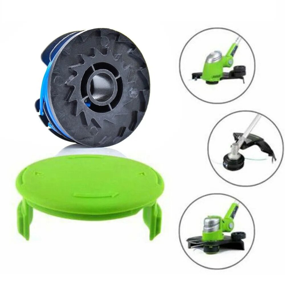 Подходит для катушки, лески и чехла для газонокосилки RYOBI RLT6130 ALM MC489 (HG03 + HGG03)