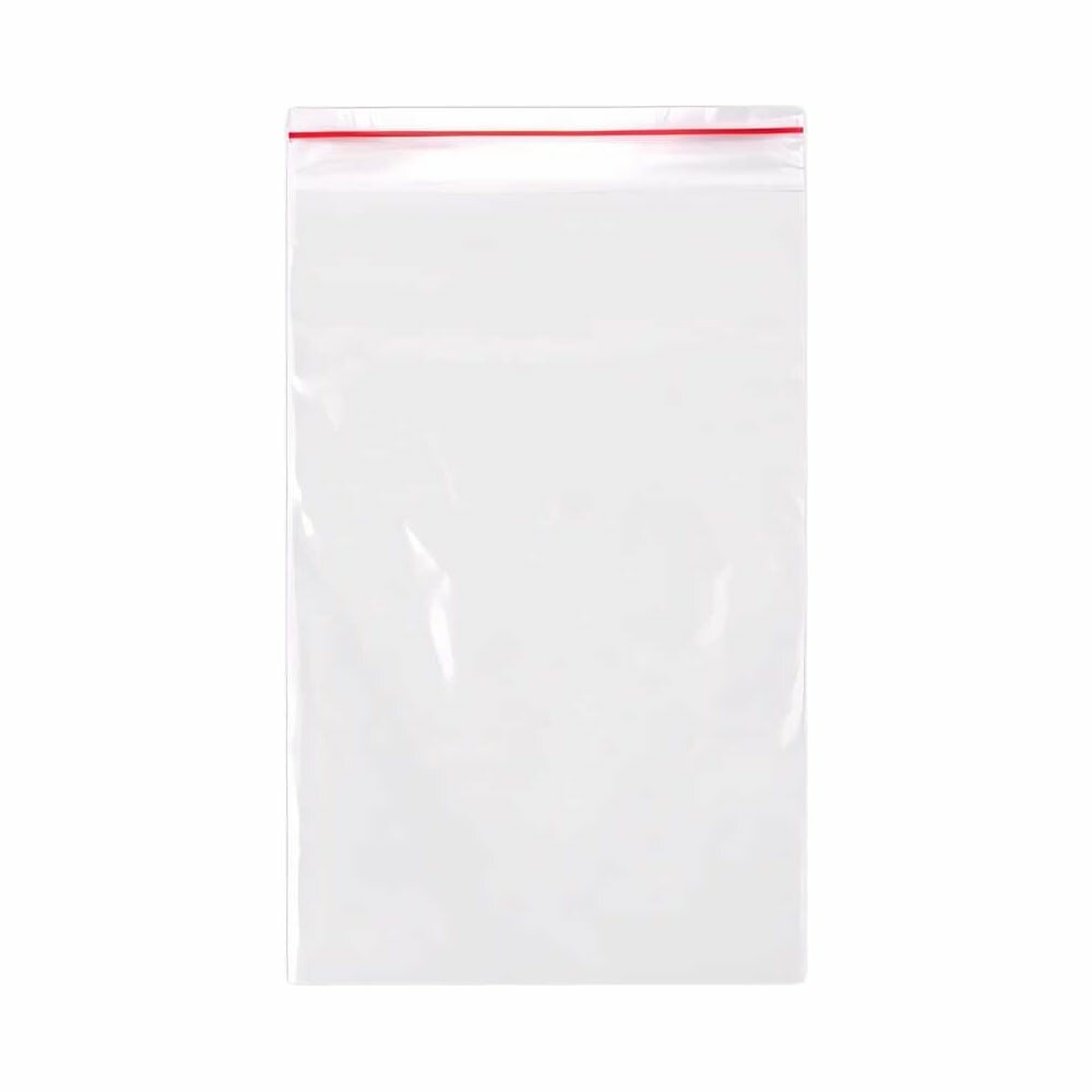 Пакеты BRAUBER ZIP LOCK EXTRA зиплок, сверхпрочные, комплект 100 шт, 30x40 см, ПВД, 100 мкм 608184 — фото 1