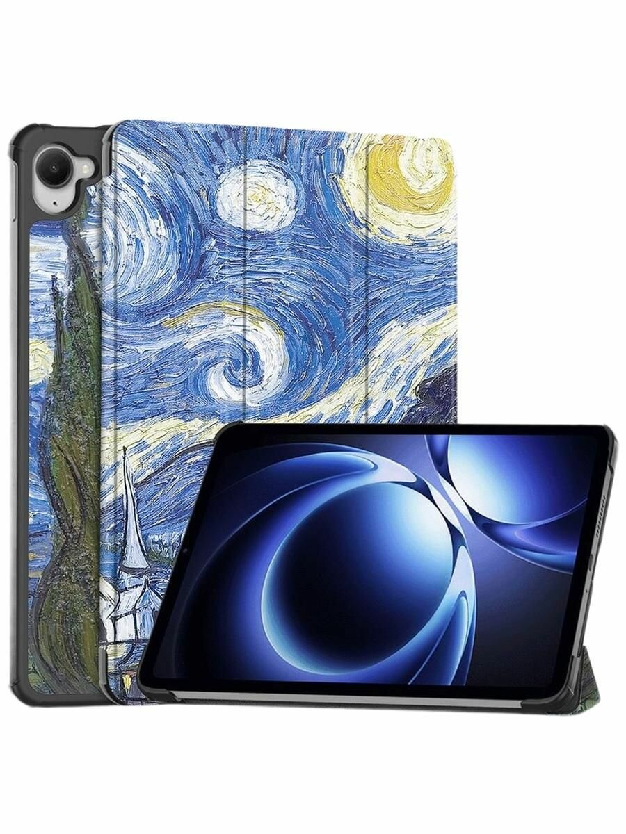 Чехол на Xiaomi Pad Mini / Ксиаоми Пад Мини, Redmi K Pad / Редми К Пад, 2025 года, 8.8 дюйма, умный с магнитом, звездная ночь