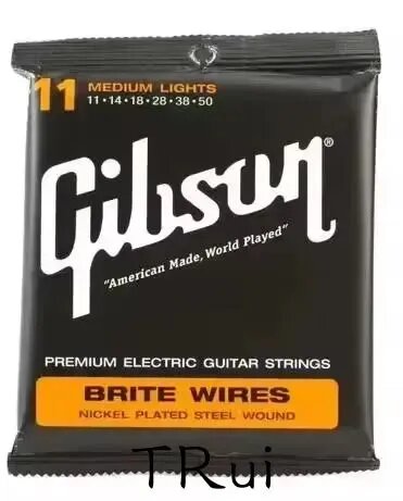 Струны для электро гитары, GIBSON SEG-700ML BRITE WIRES, 11-50
