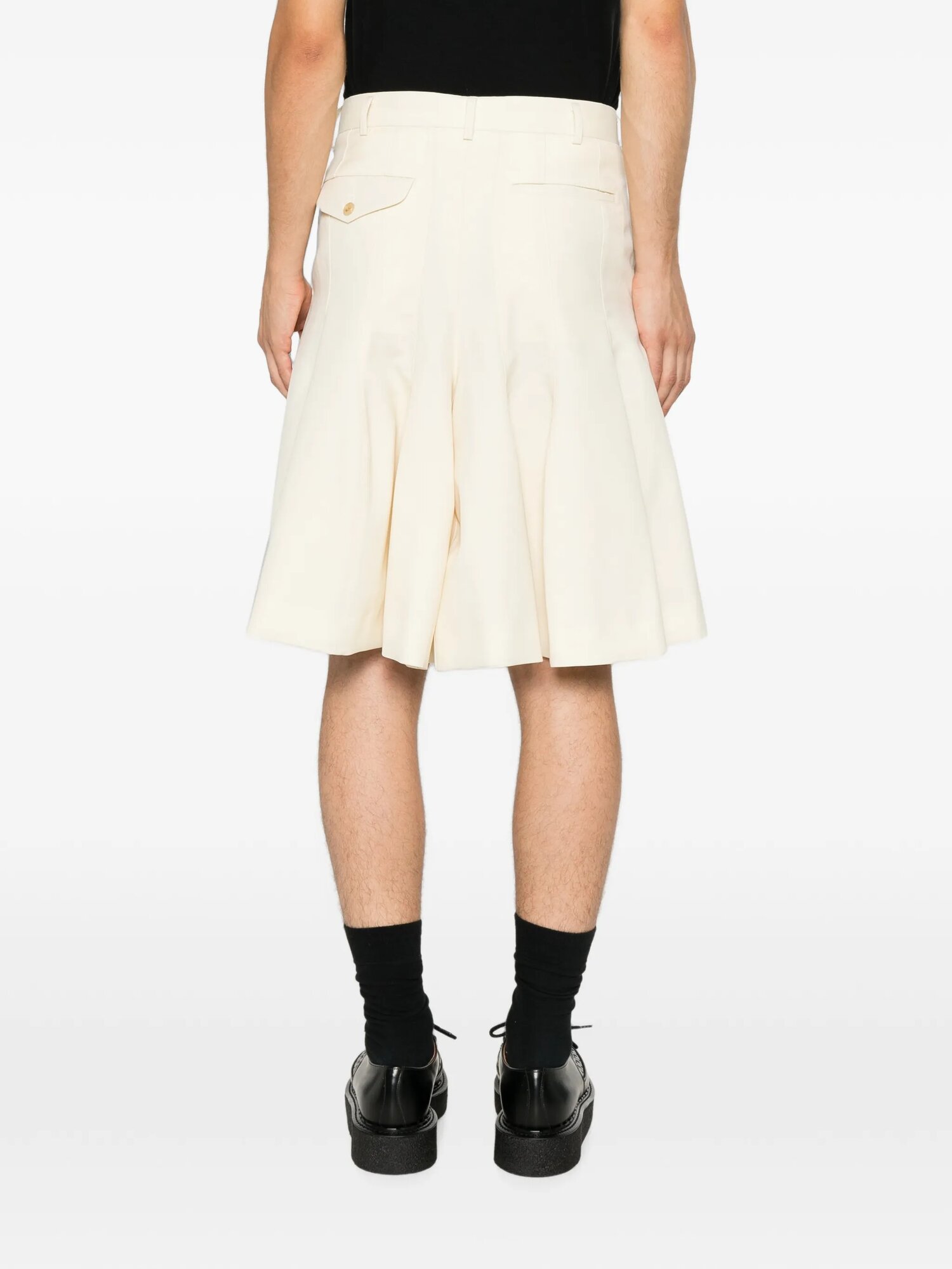 Юбка COMME des GARCONS Pleated flared midi skirt, размер 46, разноцветный — фото 1