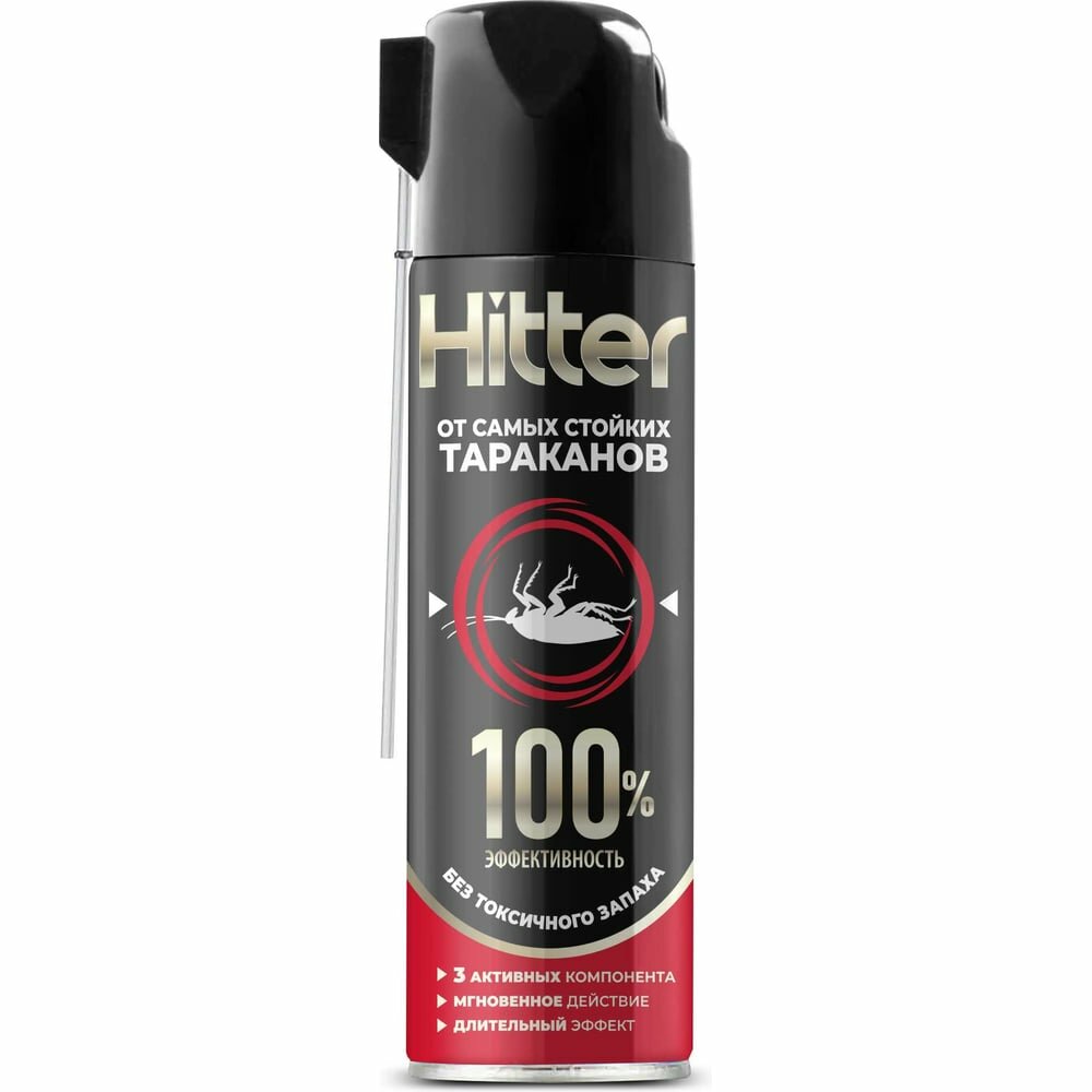 Аэрозоль HITTER от самых стойких тараканов, 430 мл 66701886