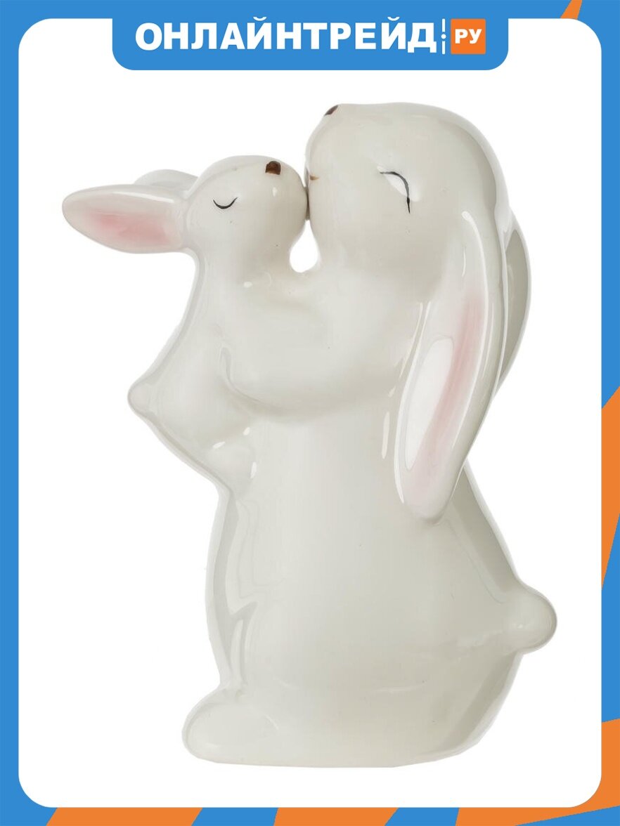 Фигурка декоративная Remeco Collection "Зайцы", L9 W6,5 H11 см (818466)