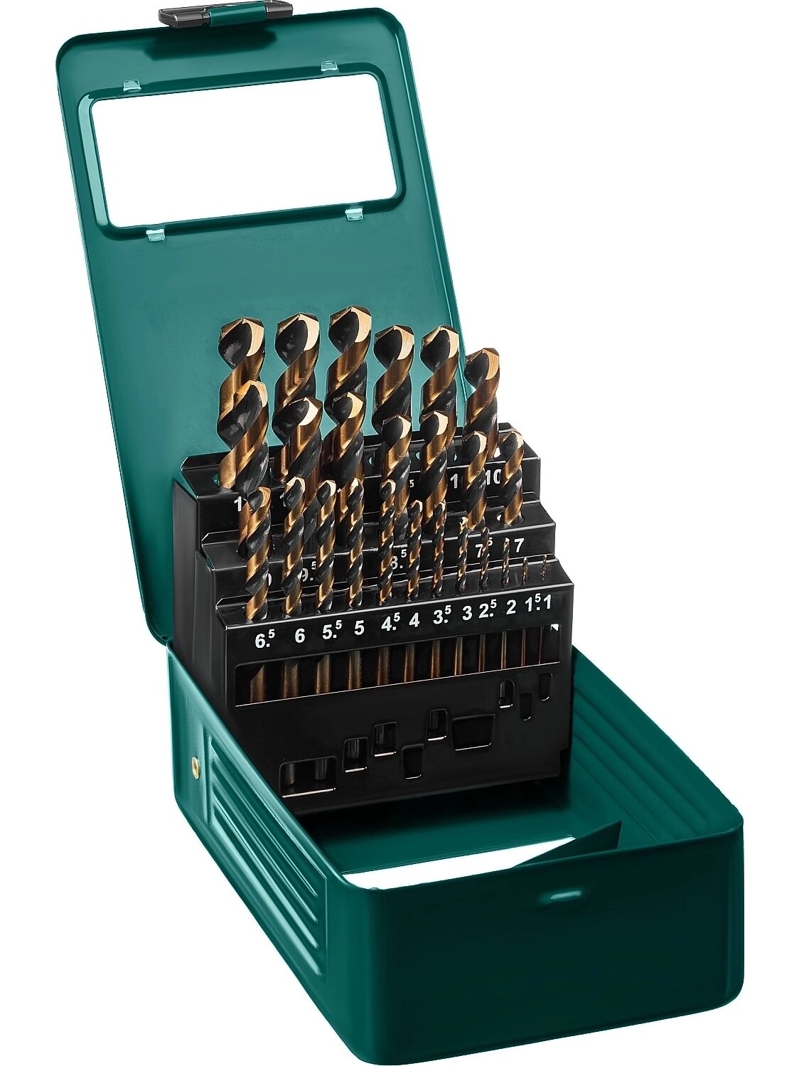 Набор сверл по металлу KRAFTOOL COBALT-8, 25 шт, (1-13 мм), сталь М42, HSS-Co(8%)