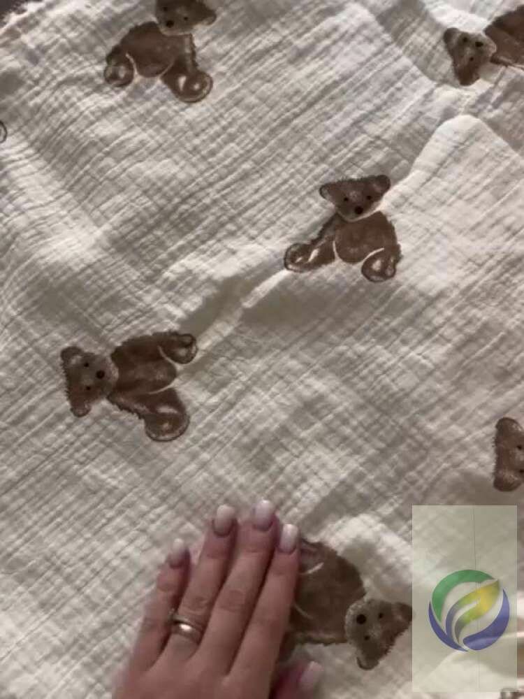 Плед двусторонний Плед для новорожденных , Муслин, 100 см х 100 см