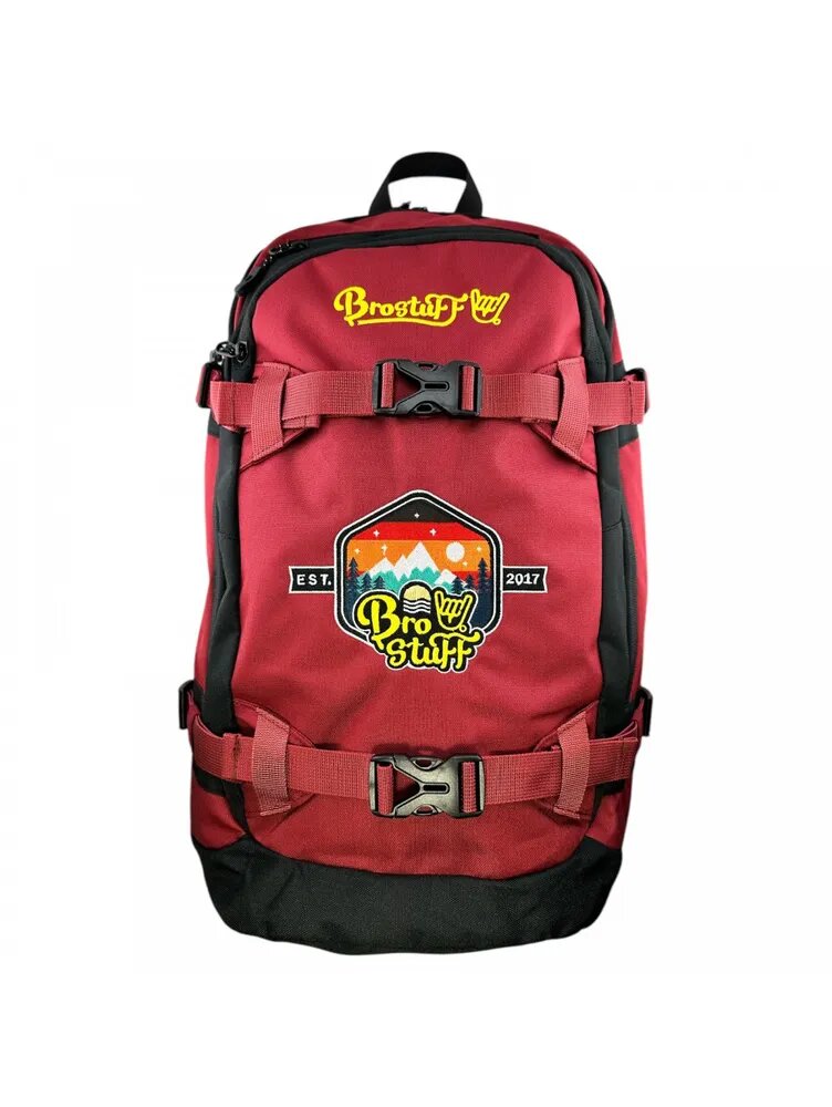 Рюкзак для сноуборда, горных лыж BroStuff heli peak maroon 20L
