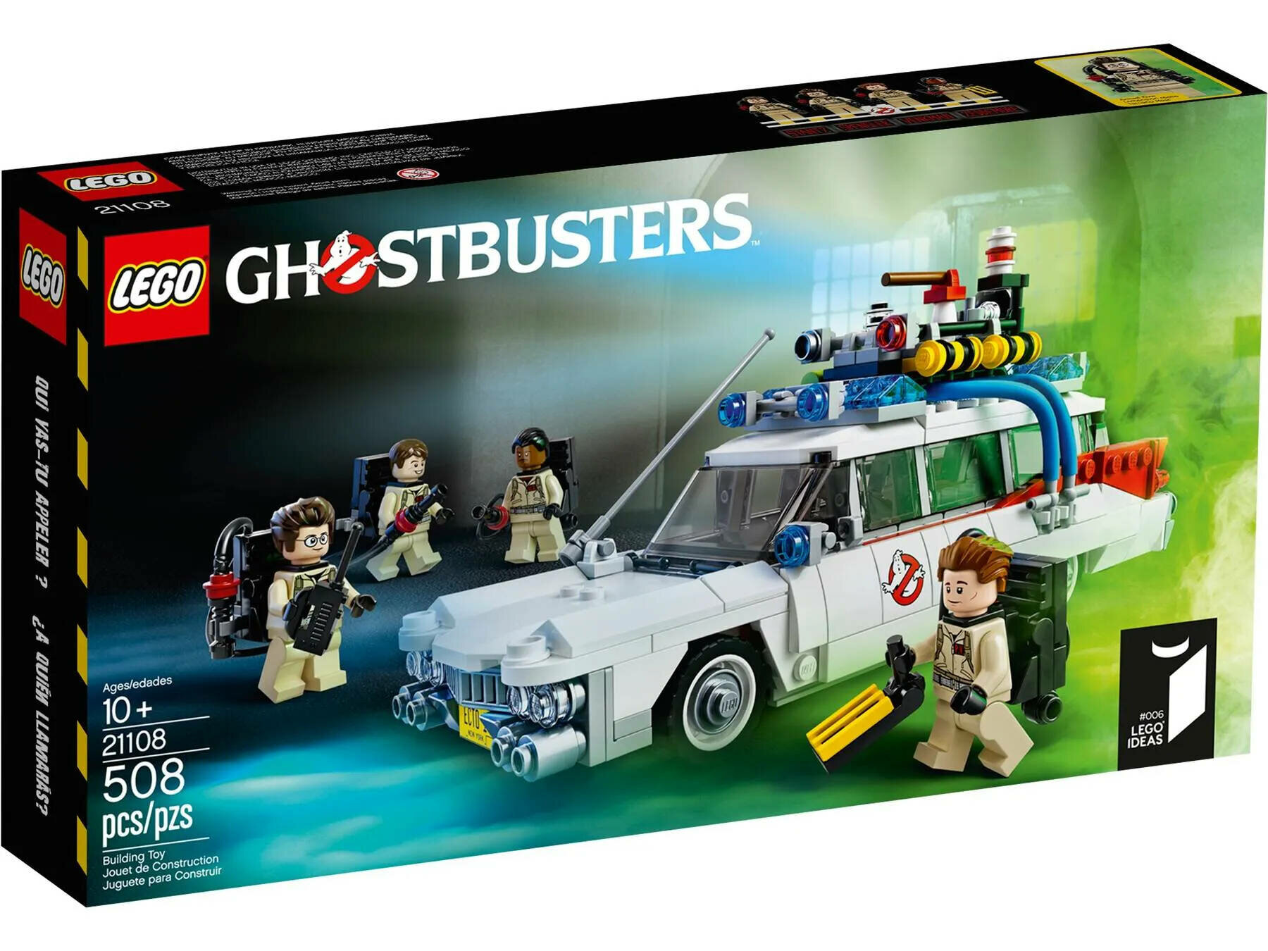 Набор LEGO Ideas 21108 Охотники за привидениями Ecto-1, 508 деталей, от 16 лет, 2014 год