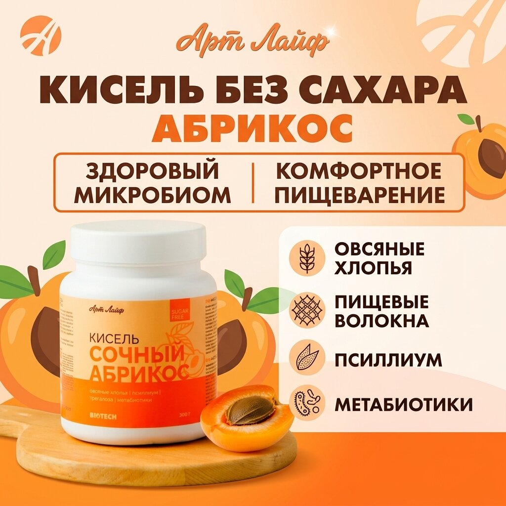 Кисель без сахара Абрикос