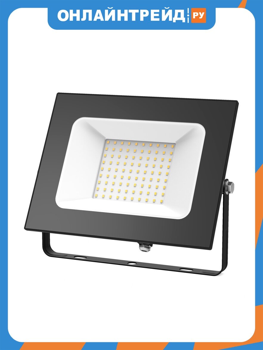 Прожектор Gauss Elementary 100W 9450lm 3000К 175-265V IP65 черный LED 1/4