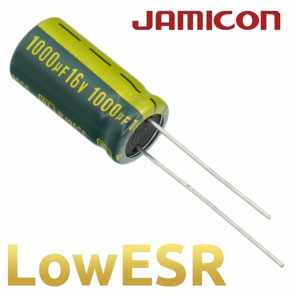 1000мкФ 16В / WL / 10x20 / 105 С / конденсатор электролитический (2шт)