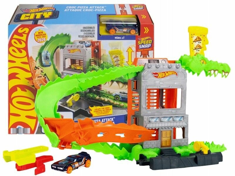 Набор Hot Wheels - Атака пиццерии крокодила - Хот Вилс JHL93