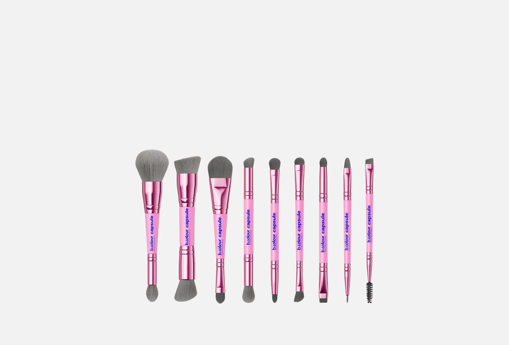 B.COLOUR PROFESSIONAL PINK Набор кистей для макияжа 9шт