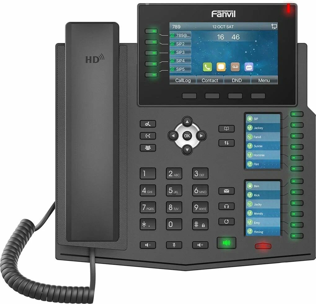 Телефон IP Fanvil X6U V2 черный