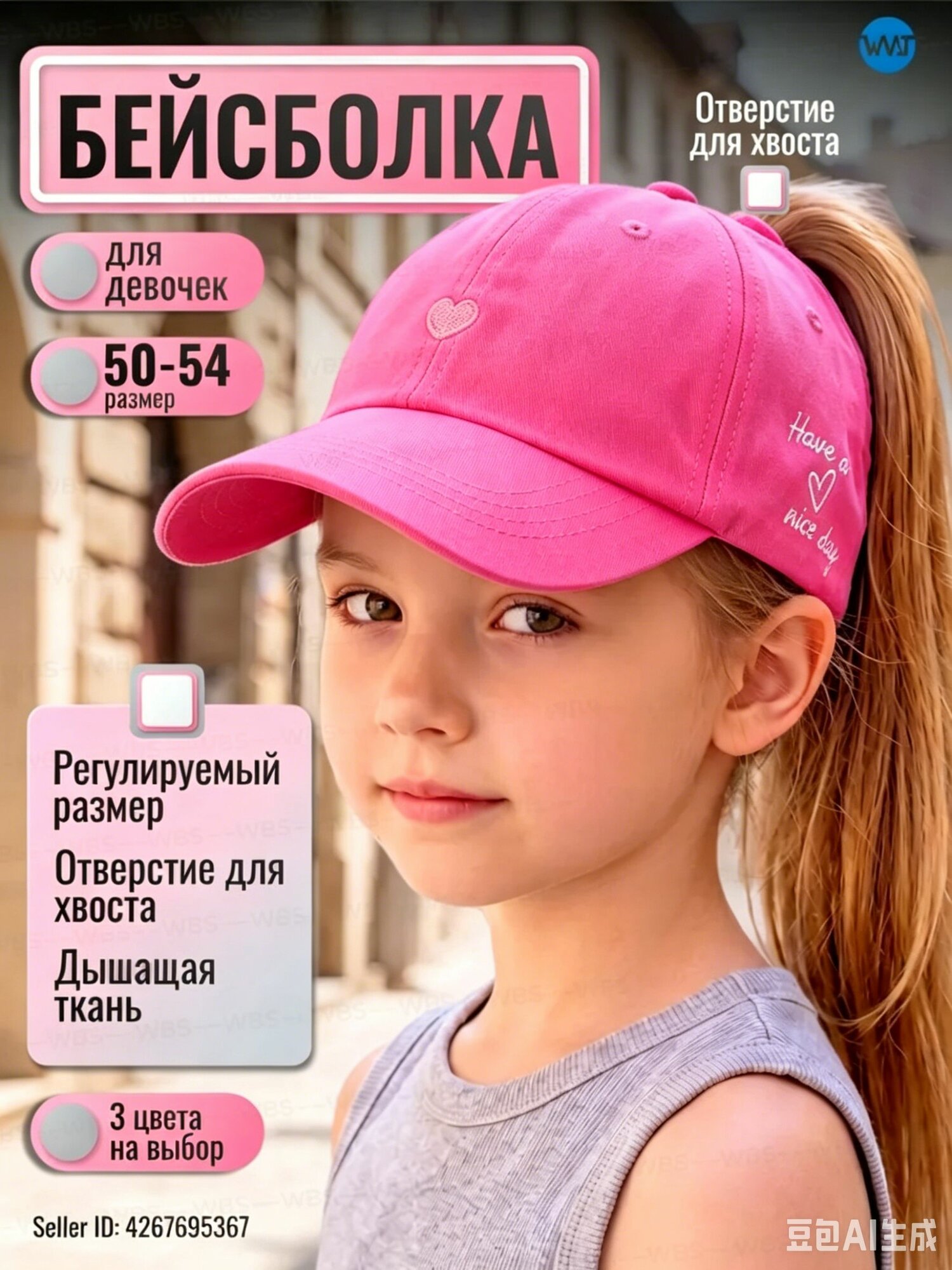 Бейсболка  для мужчин и женщин