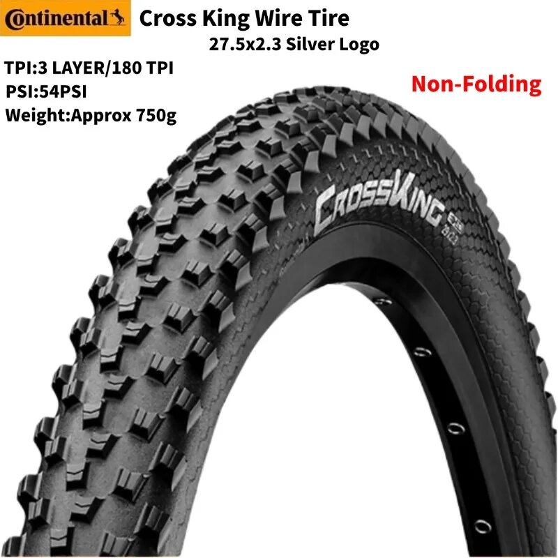 Continental Cross King MTB шина 27.5/29 дюймов Wire 27.5x2.3 Silver